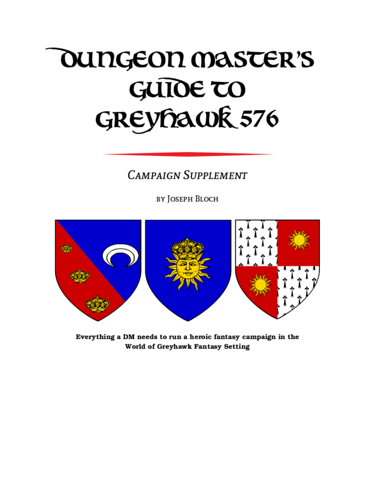 DM’s Guide to Greyhawk 576 – Greyhawk Grognard
